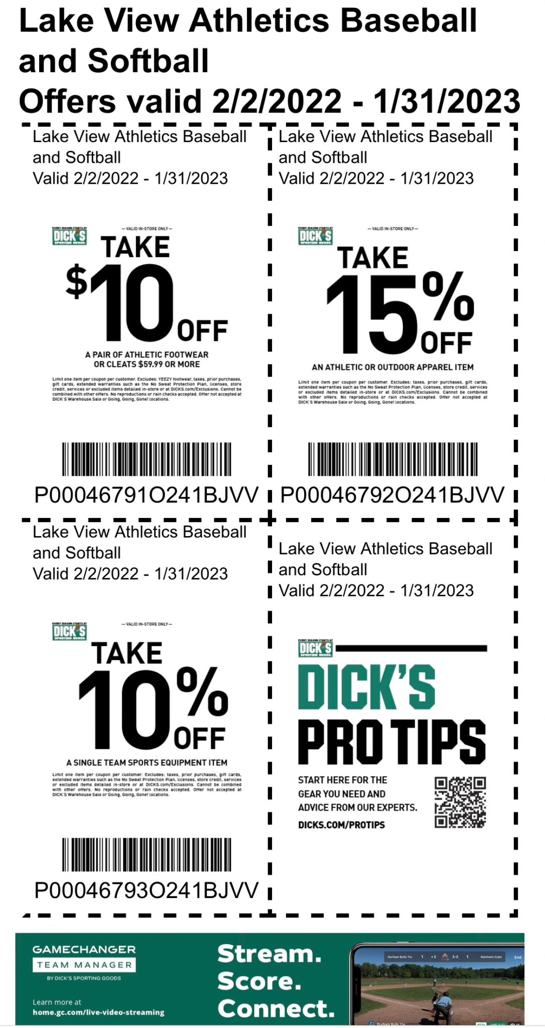 Lake View Athletics – Baseball – Softball – Soccer